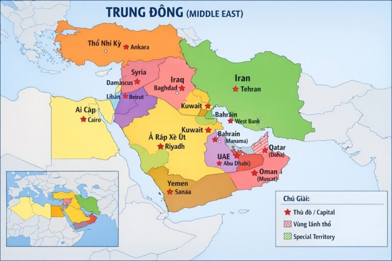 Bản đồ Trung Đông